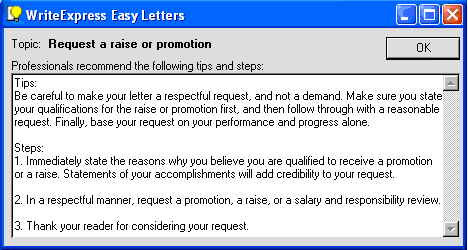 WriteExpress Letter-Writing Software: Screenshots for Windows